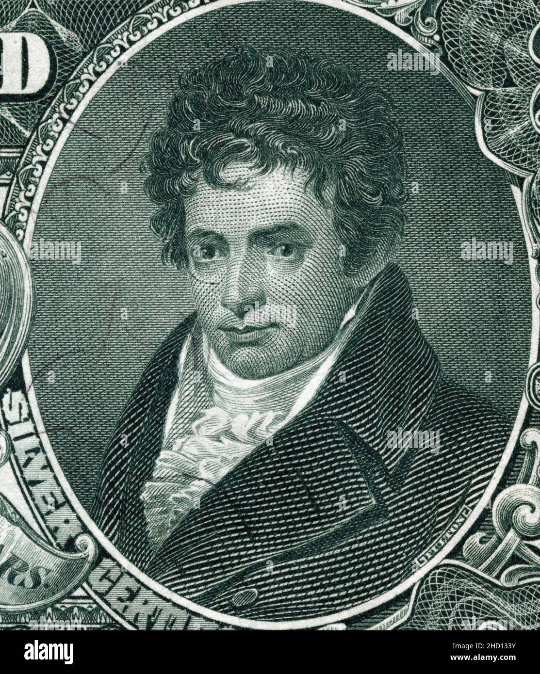 Robert Fulton (Engraved Portrait Stock Photo - Alamy