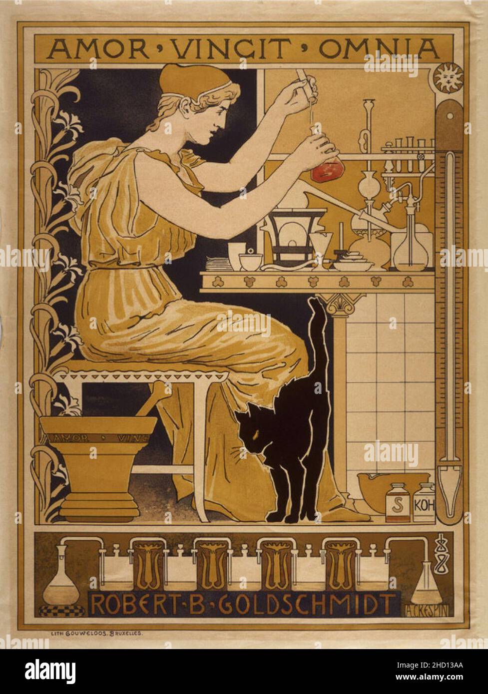 Robert Goldschmidt affiche 1895 Stock Photo - Alamy