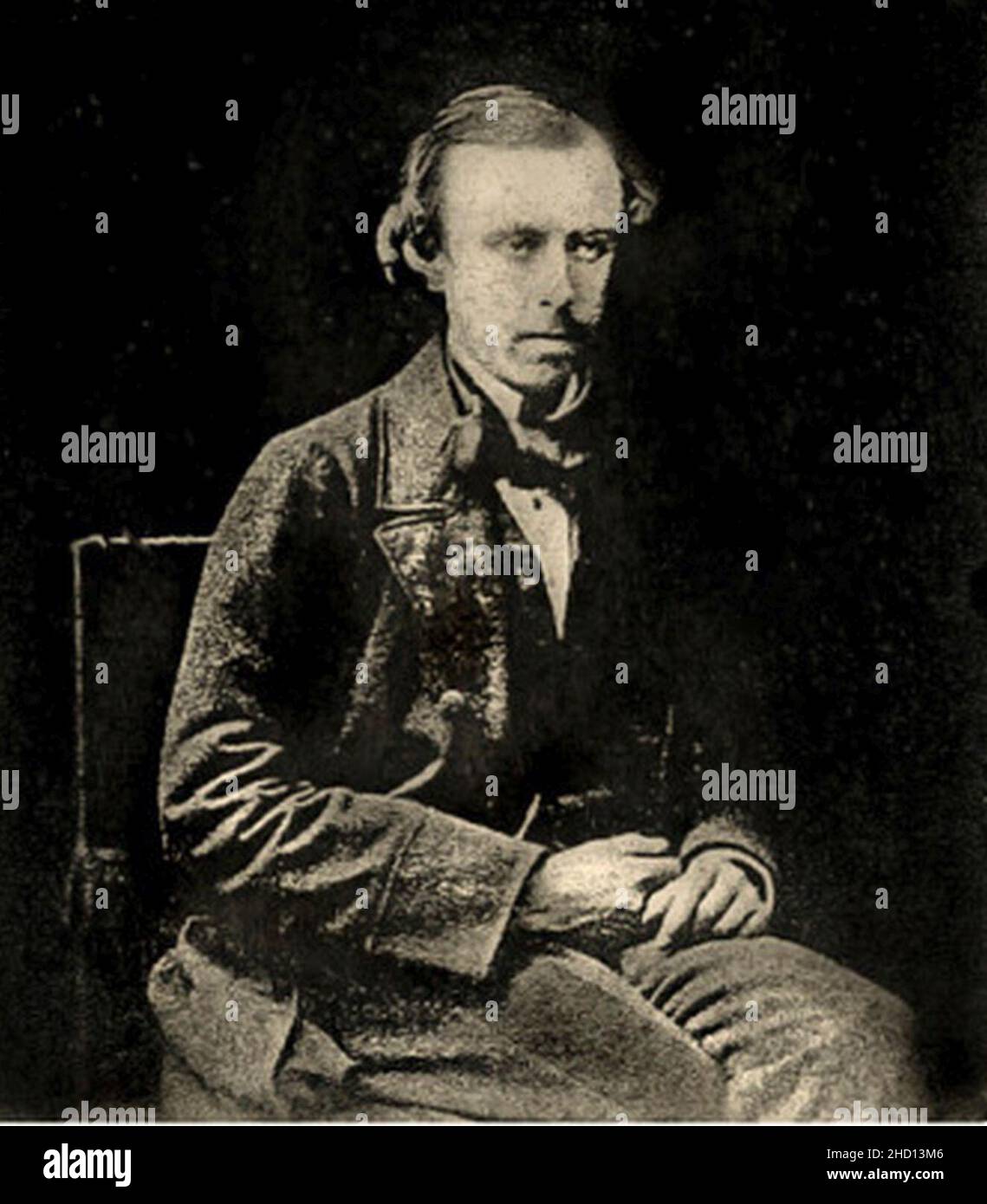 Robert Howlett, 'self-portrait', circa 1852-8 (cropped Stock Photo - Alamy