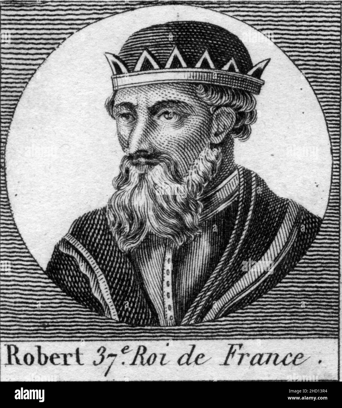 Robert II le Pieux (gravure anonyme Stock Photo - Alamy