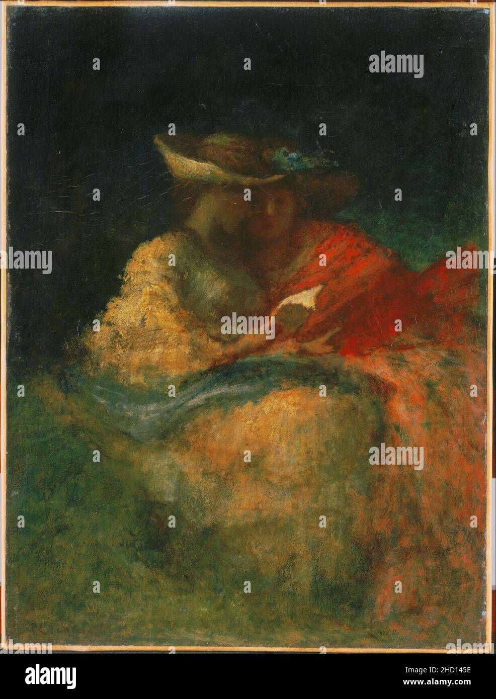 Robert Loftin Newman - The Letter Stock Photo - Alamy