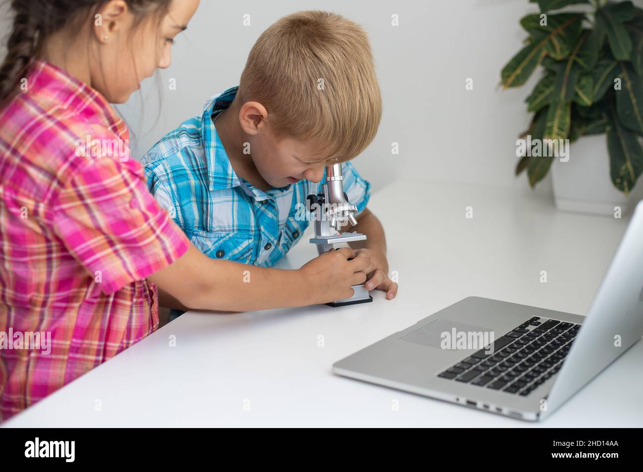 renewable energy, children, technology, science and people concept ...