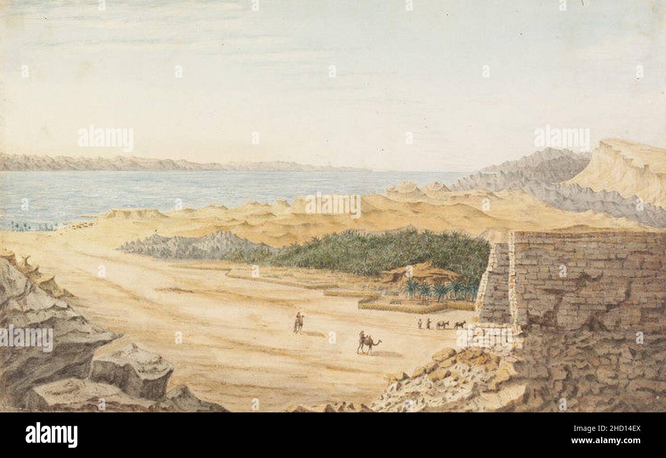 Robert Moresby. Ancient Ruins in the land of Edom above the bed of a ...