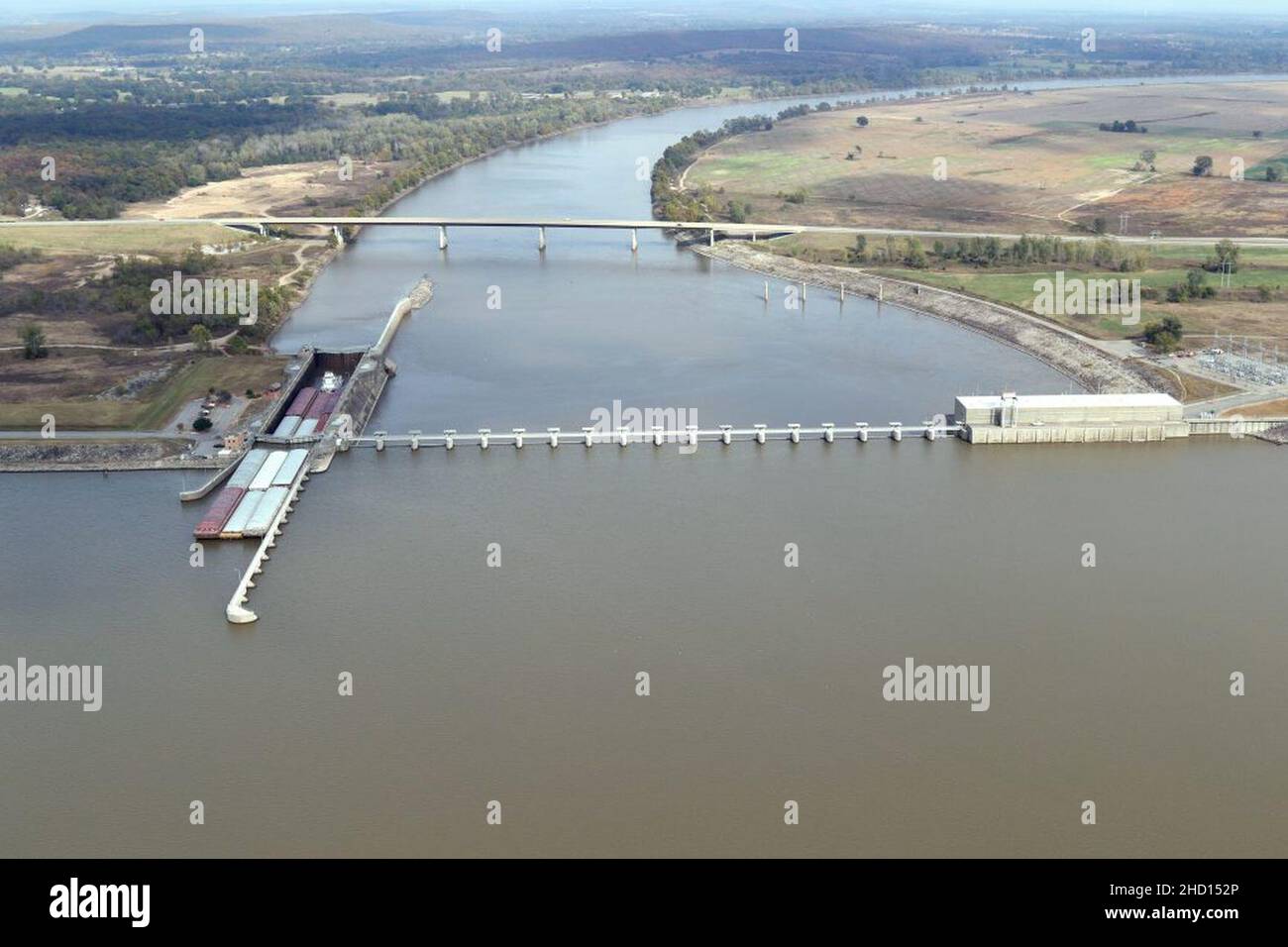 Robert S. Kerr Lock and Dam Number 15 Stock Photo - Alamy
