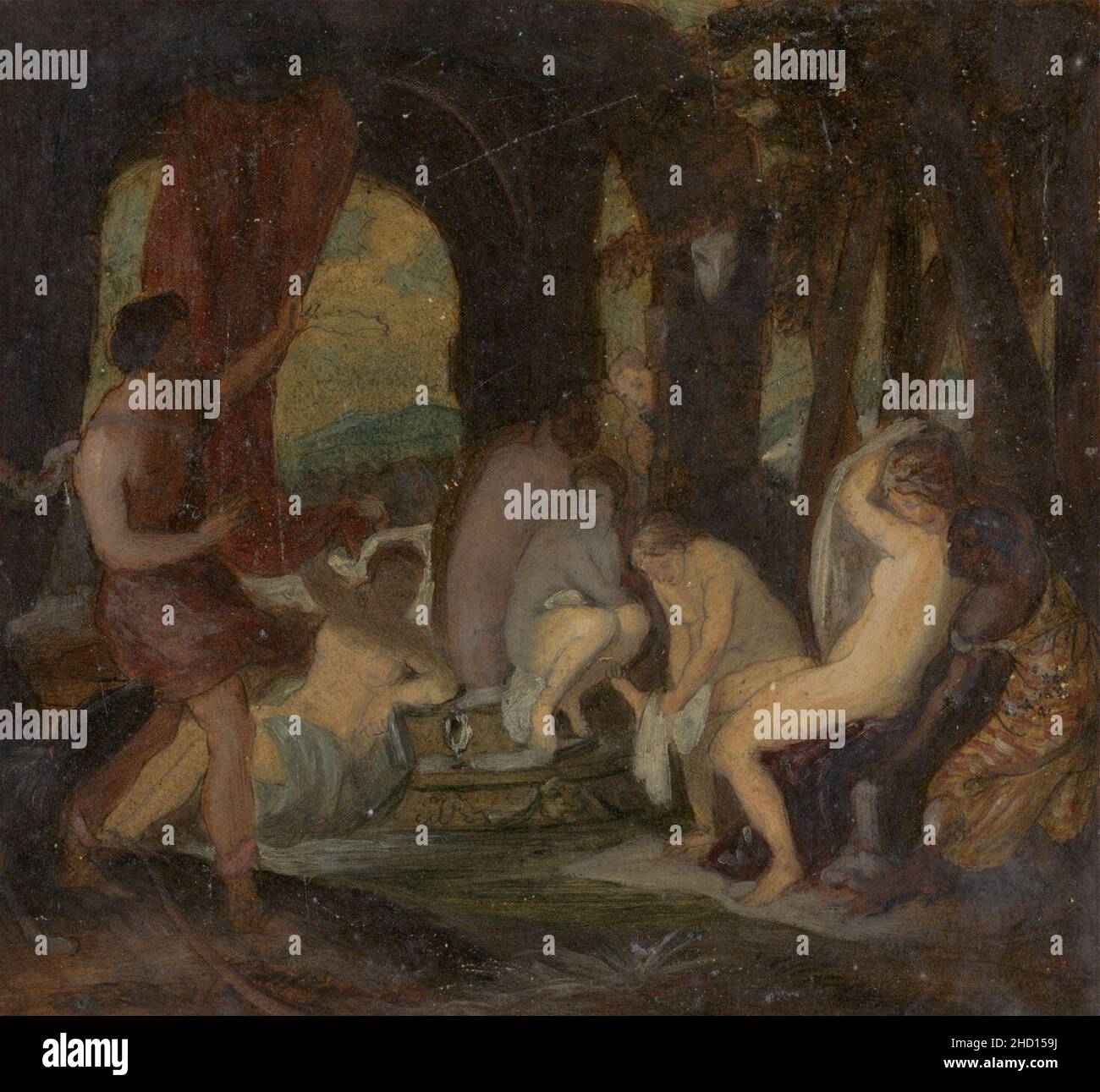 Robert Smirke - Diana and Actaeon - B1977.14.3560 - Yale Center for British Art Stock Photo - Alamy