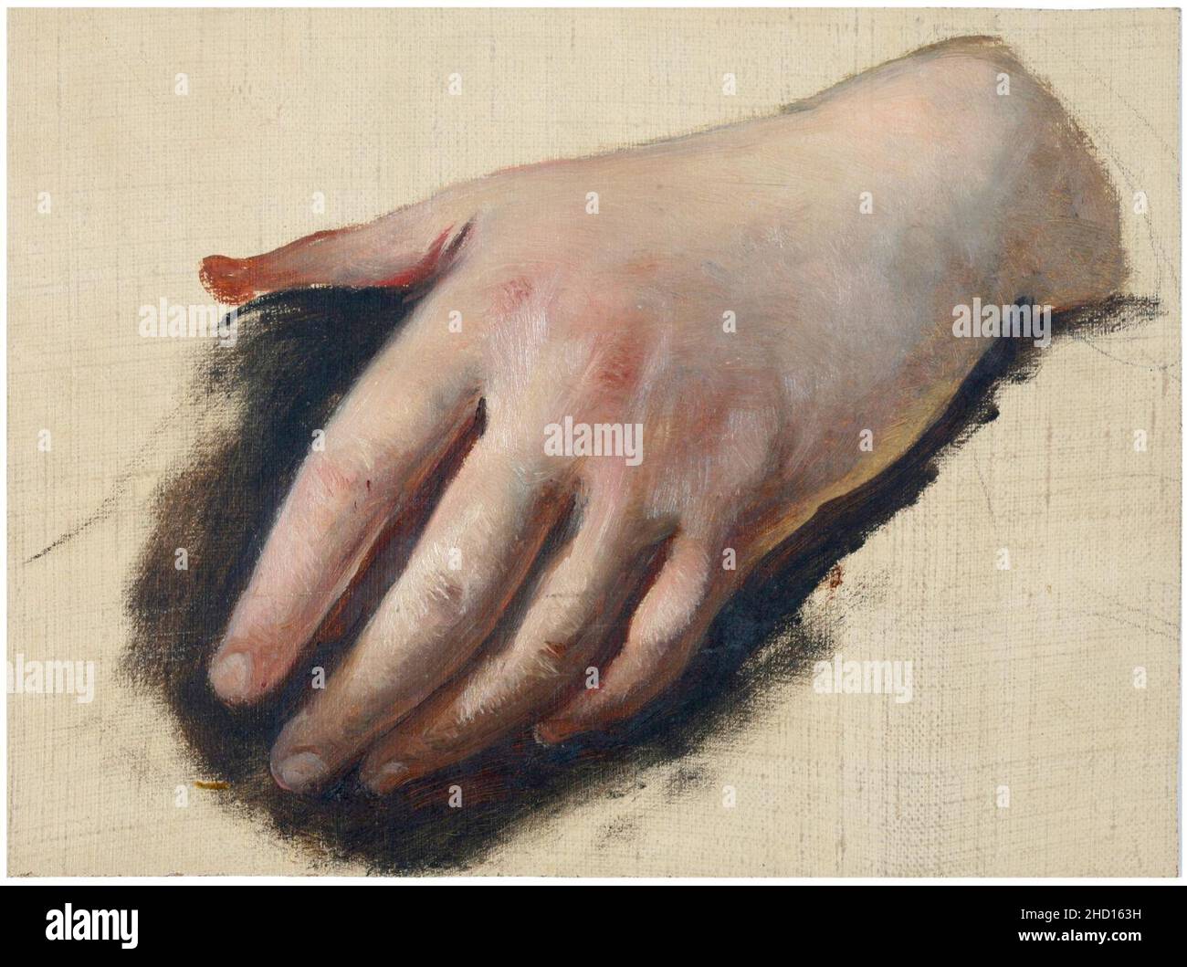 Robert Wessinger - Studie einer Frauenhand Stock Photo - Alamy