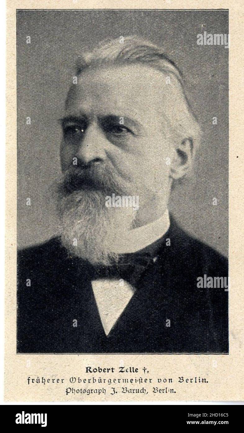 Robert Zelle by Jakob. Baruch Stock Photo - Alamy