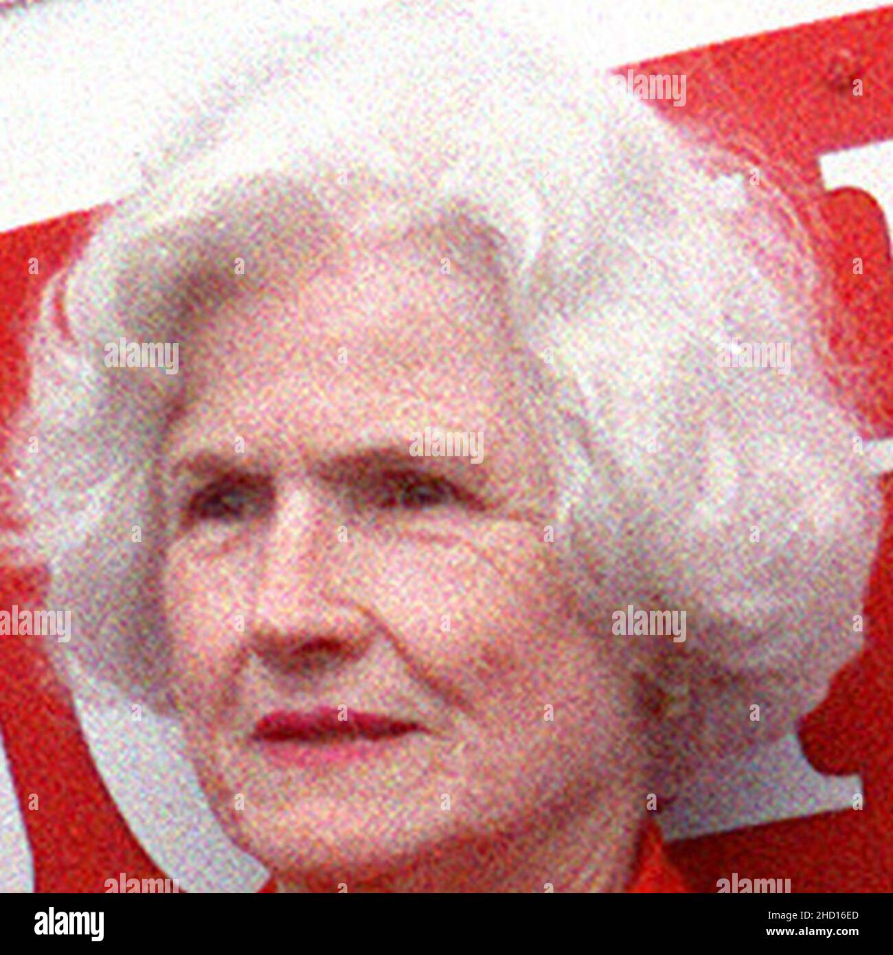Roberta McCain at the 1992 launching of USS John S. McCain Stock Photo ...