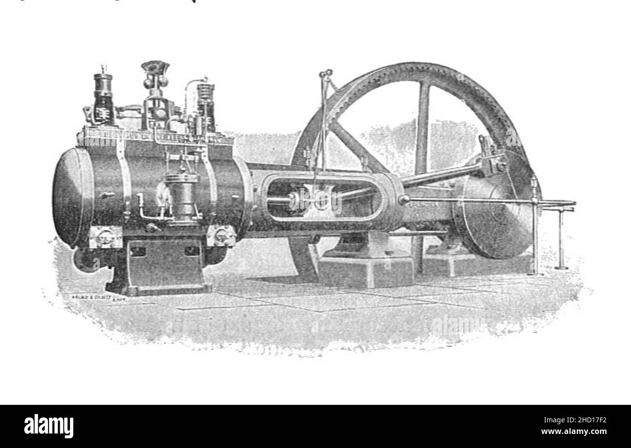 Robey simple engine with trip valvegear (Rankin Kennedy, Electrical ...