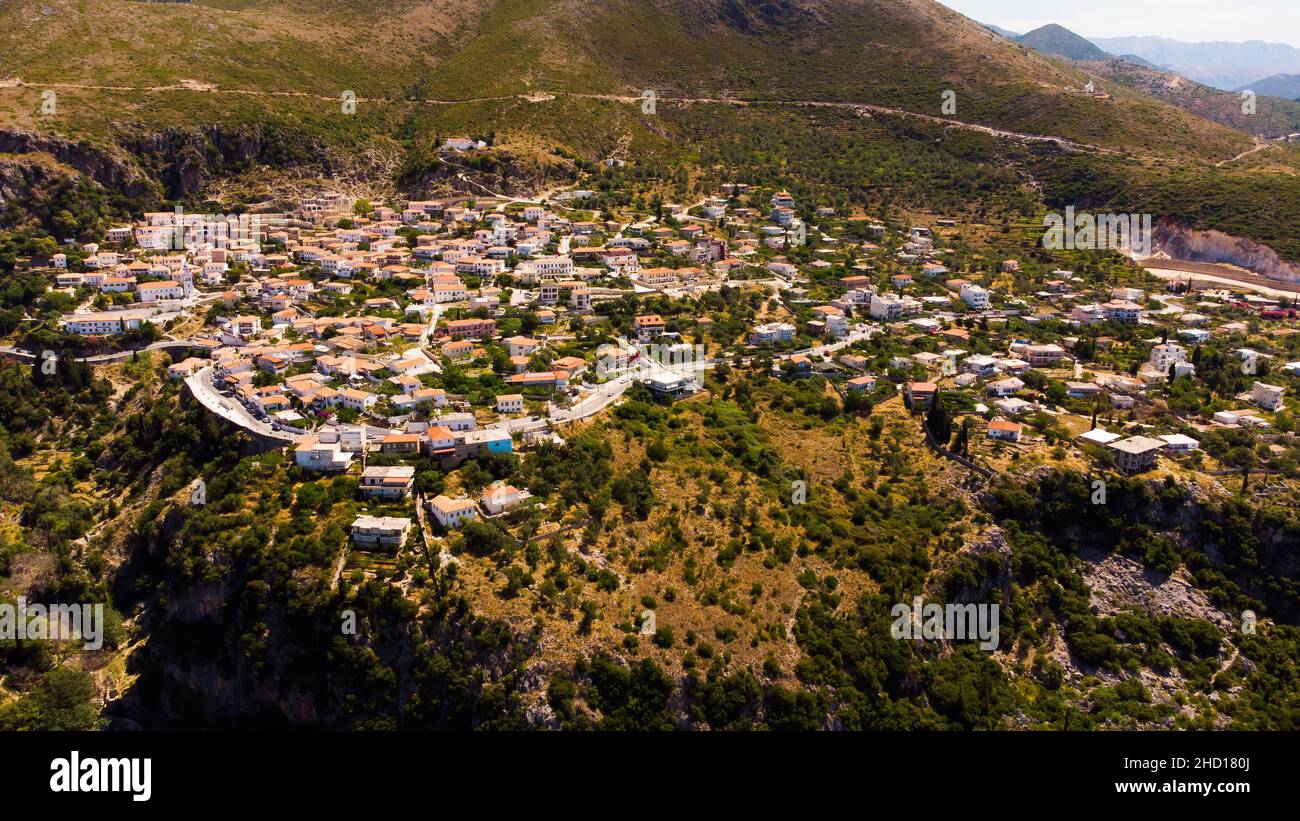 The beautiful nature of Albania. The mountains. Trees. Appeasement ...