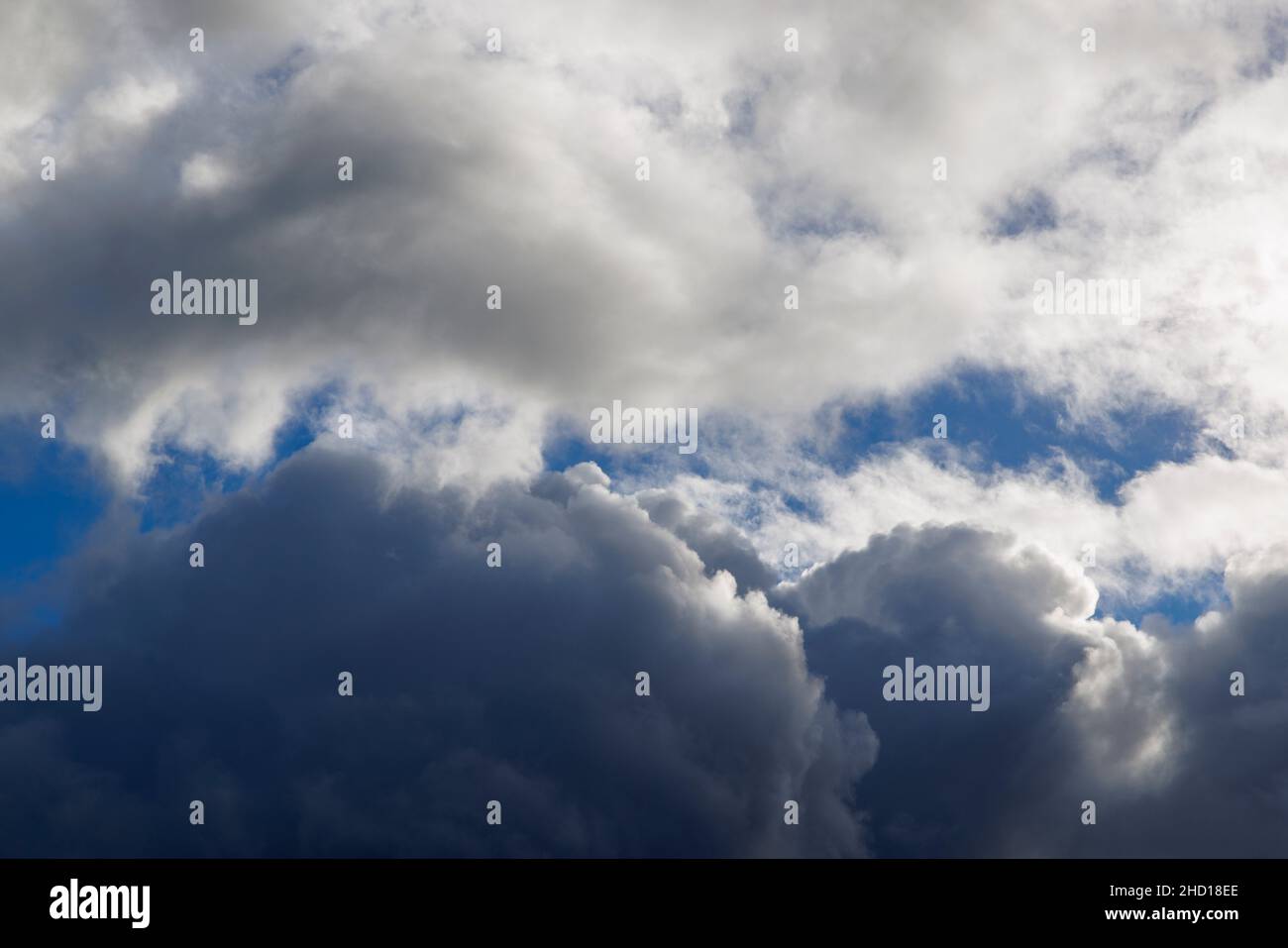 Cumulus clouds with blue sky Stock Photo - Alamy