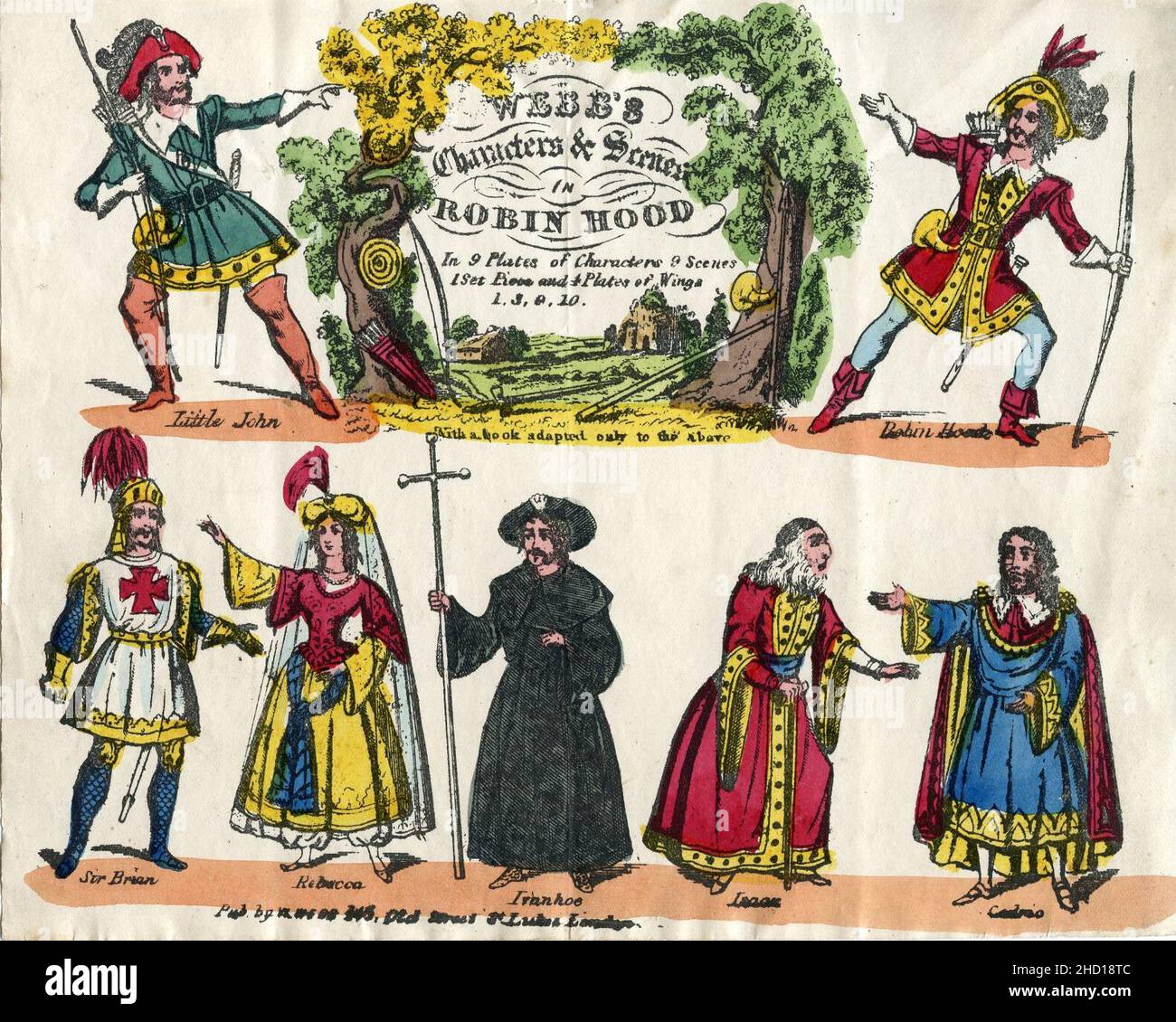 Robin Hood paper theater Stock Photo - Alamy