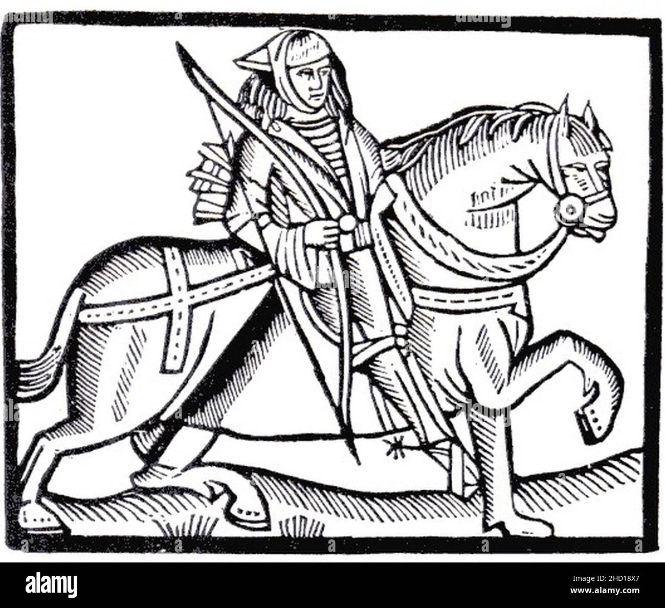 Robin Hood on a Horse Stock Photo - Alamy