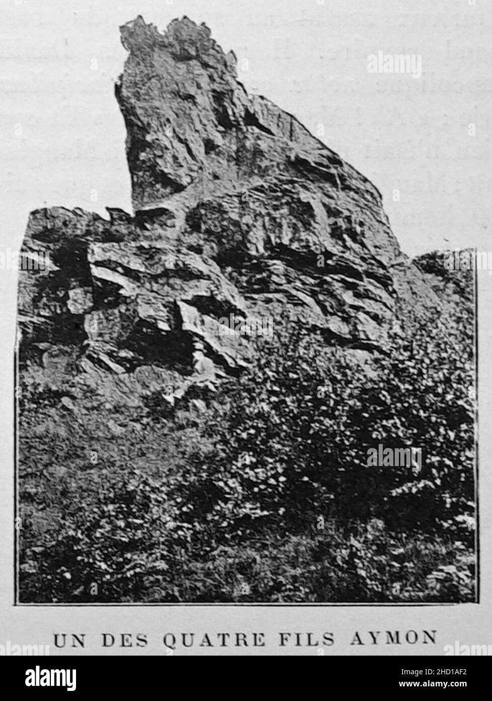 Roche fils aymon 96289 Stock Photo - Alamy