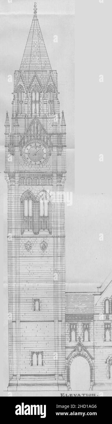 Rochdale Clock Tower plan Stock Photo - Alamy