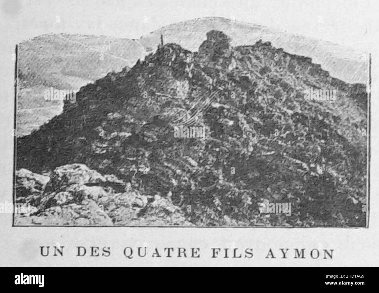 Roche fils aymon 96290 Stock Photo - Alamy