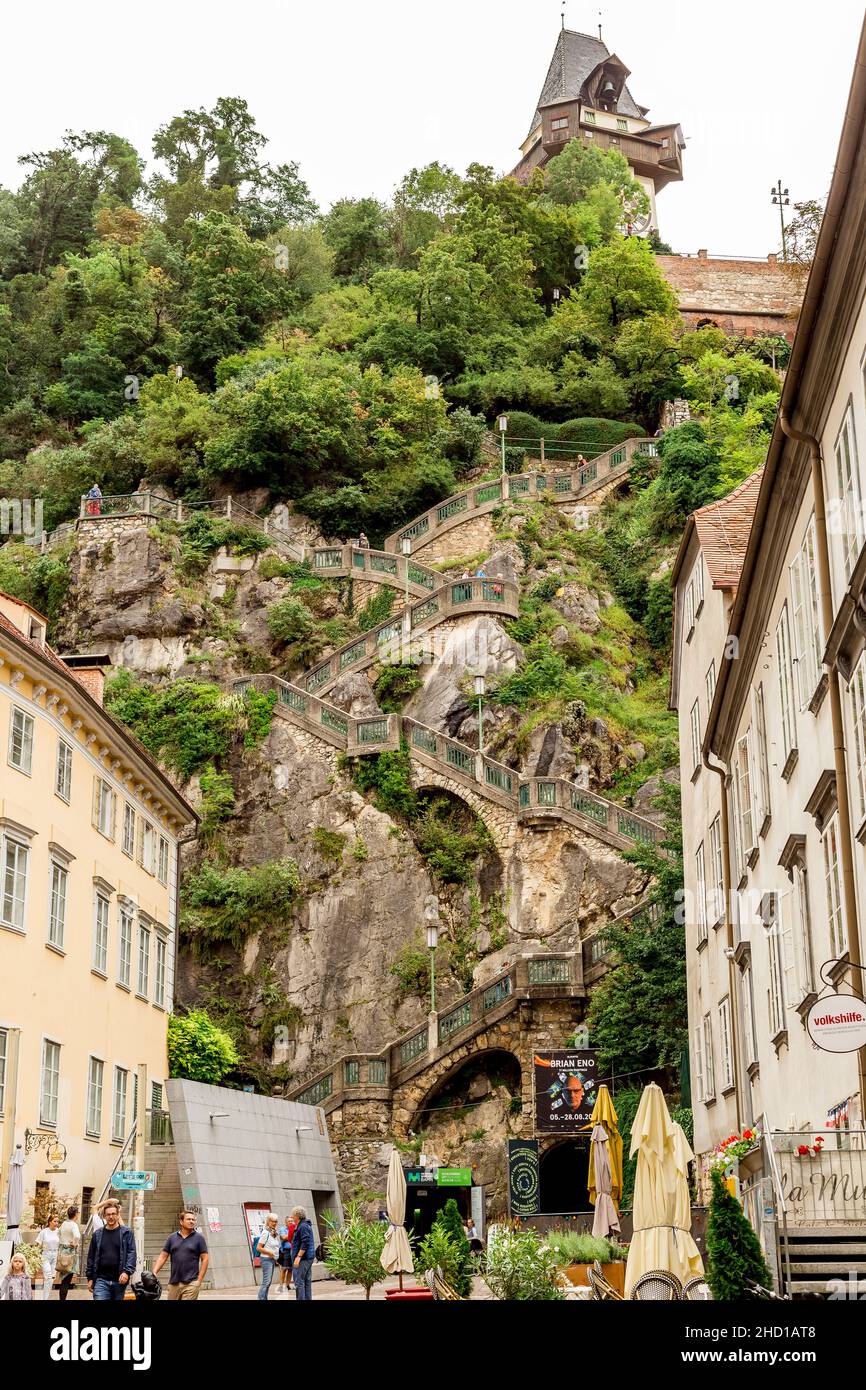 Schlossberg castle in graz hi-res stock photography and images - Alamy