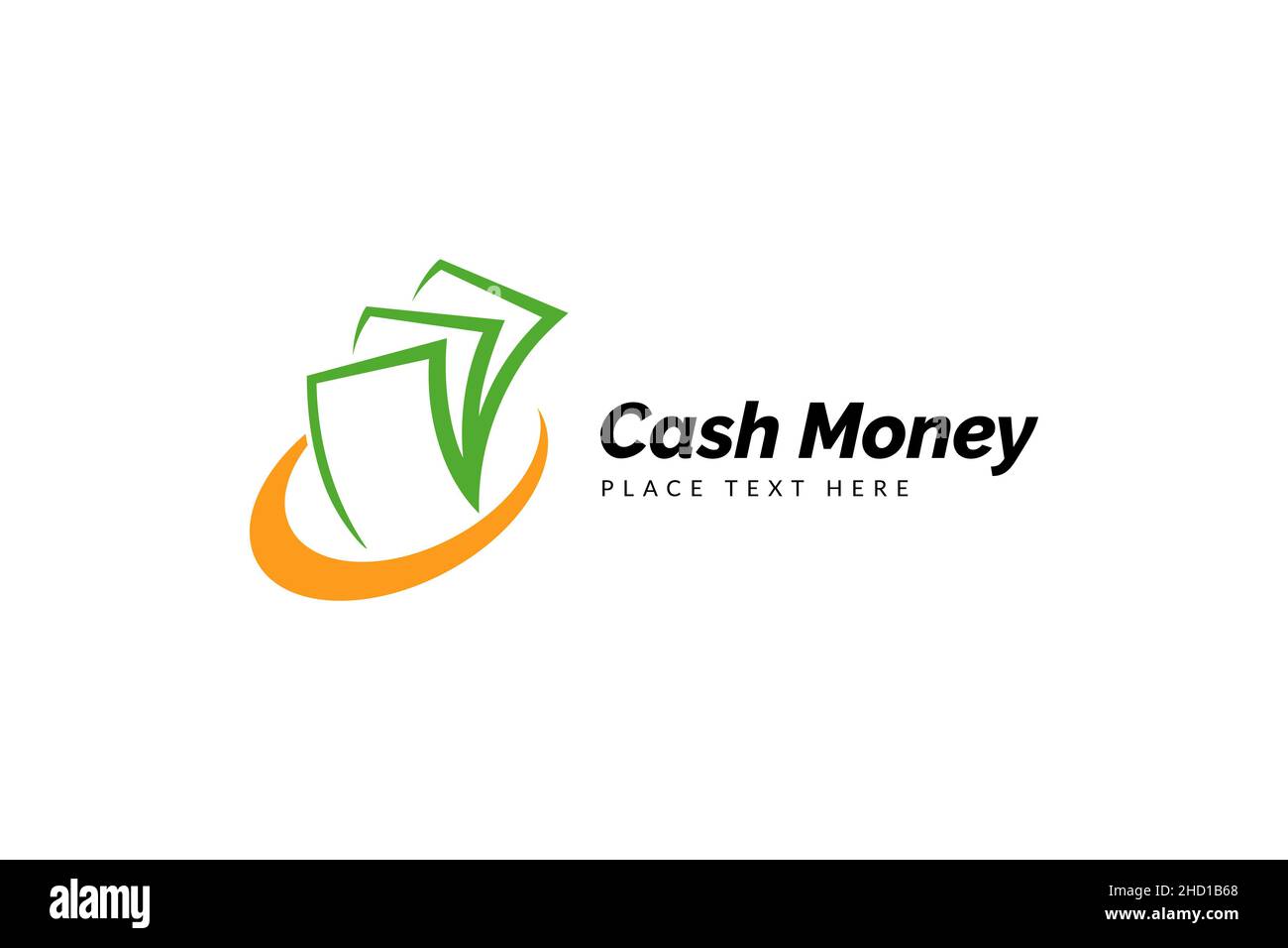 Cash money logo design template. Digital payment logo design Stock ...
