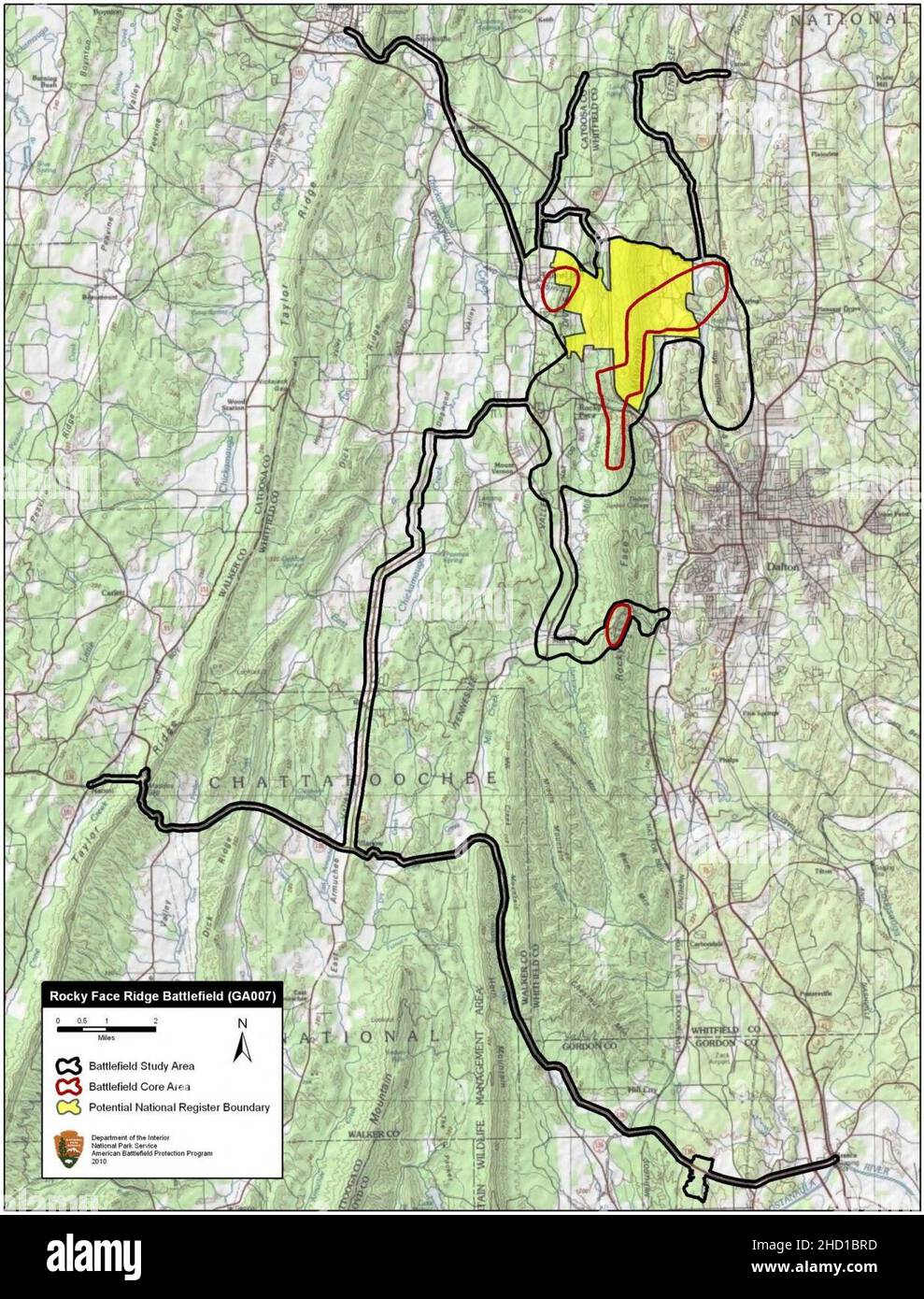 Rocky Face Ridge Battlefield Georgia Stock Photo - Alamy