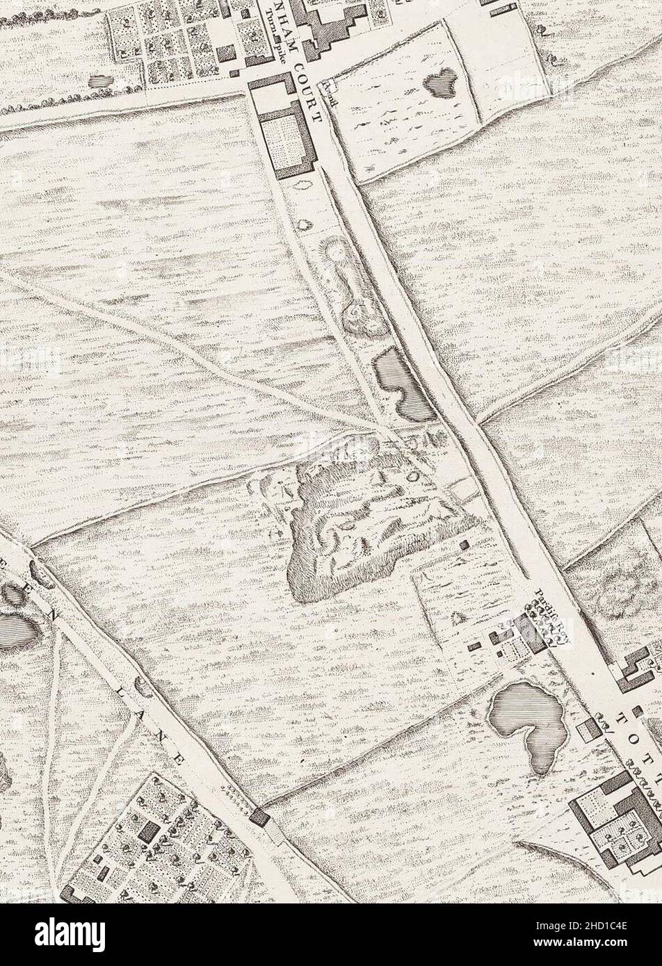 Rocque Map of London 1746 029 Stock Photo - Alamy