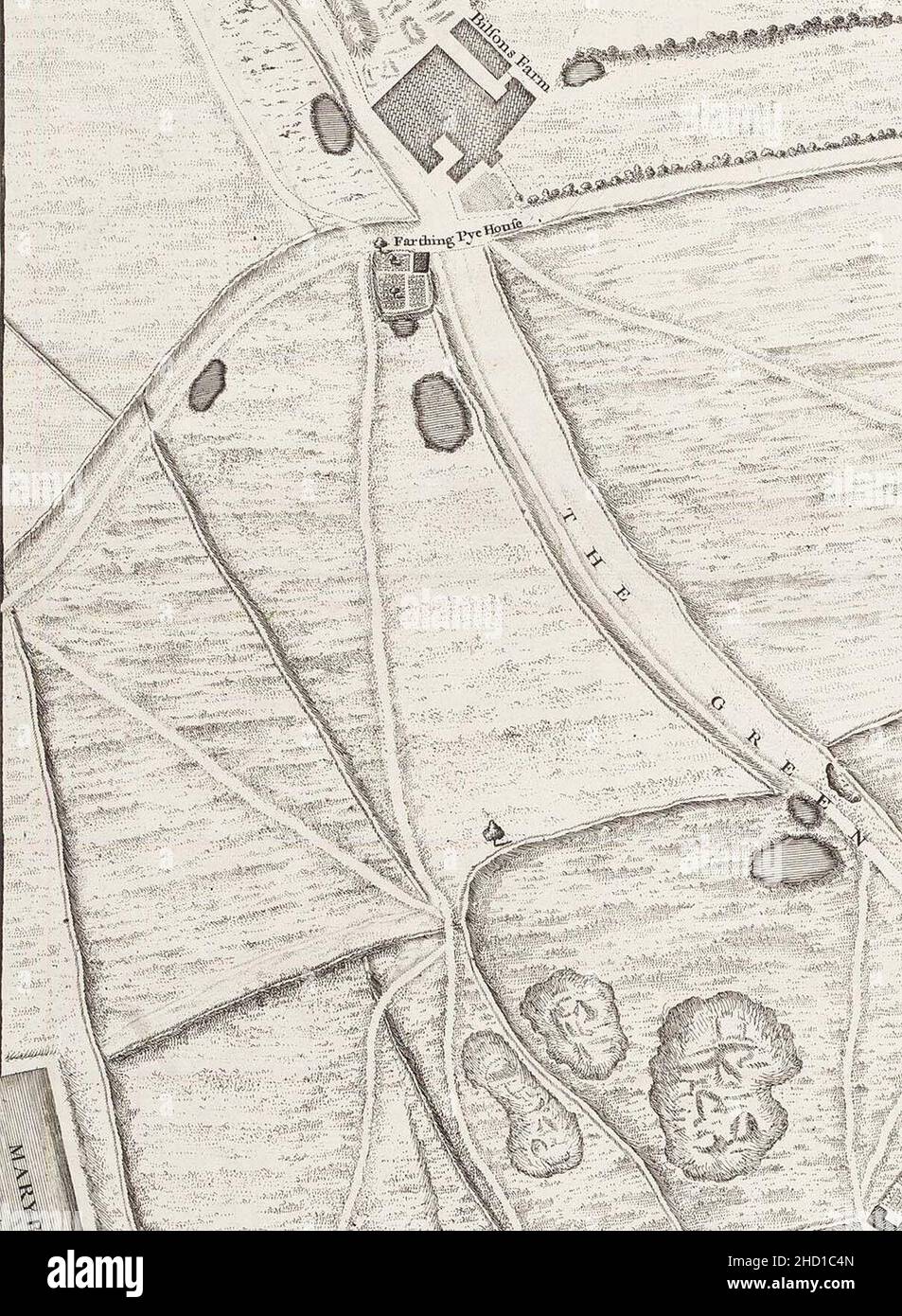 Rocque Map of London 1746 028 Stock Photo - Alamy