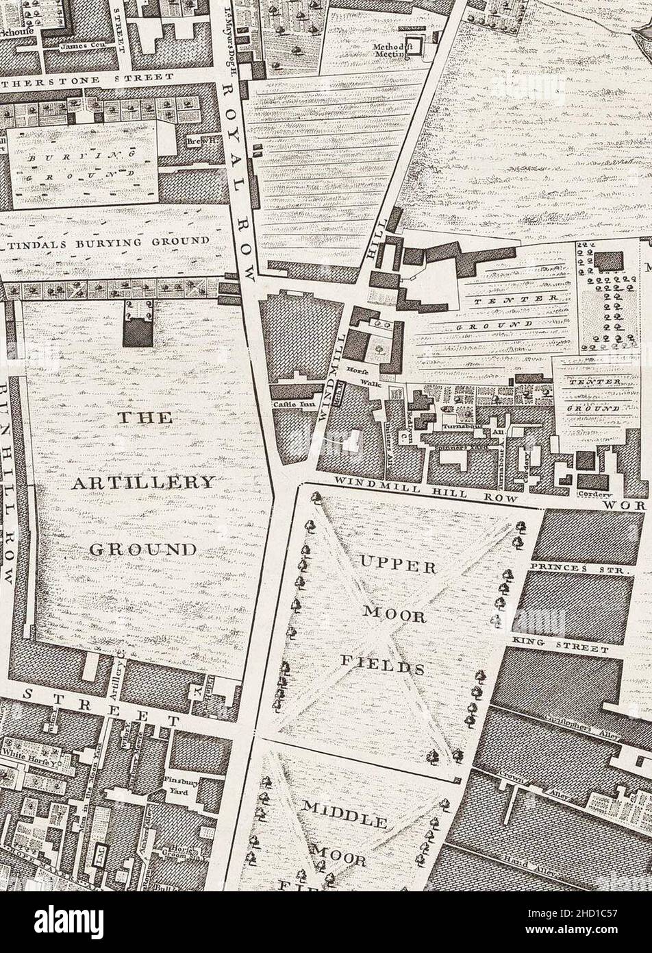 Rocque map london hi-res stock photography and images - Alamy