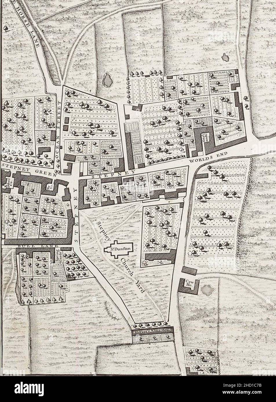 Rocque map london hi-res stock photography and images - Alamy