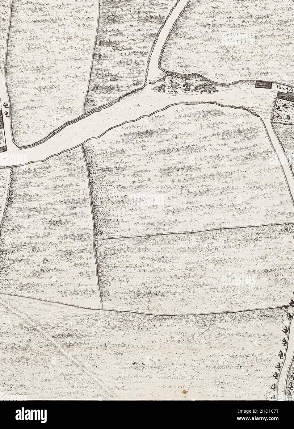 Rocque Map of London 1746 069 Stock Photo - Alamy