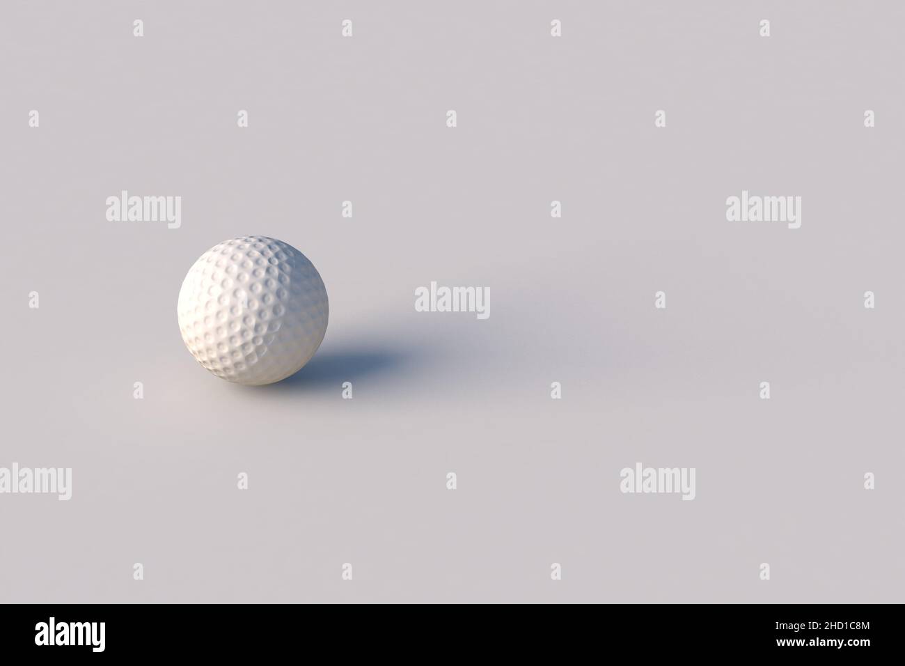 3D render Golf ball on a white clear background Stock Photo - Alamy