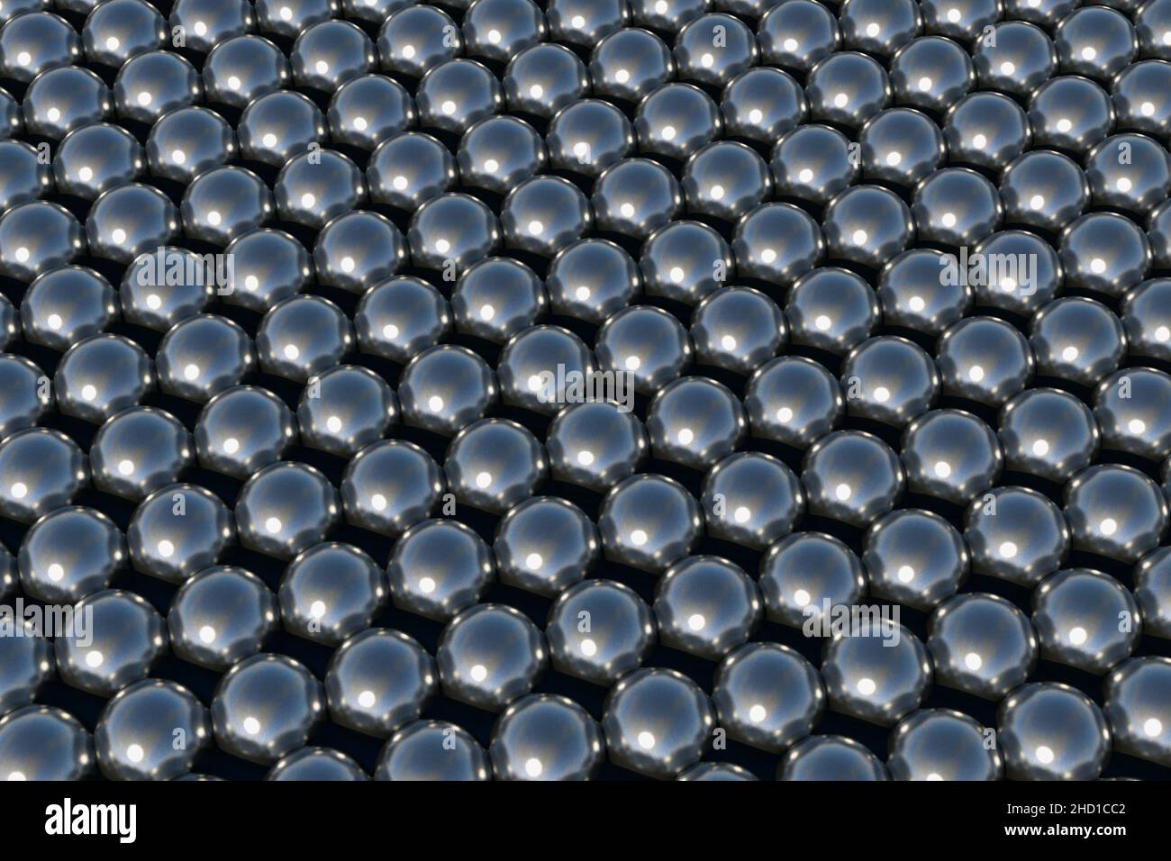 3D renderig background of round metal particles Stock Photo - Alamy