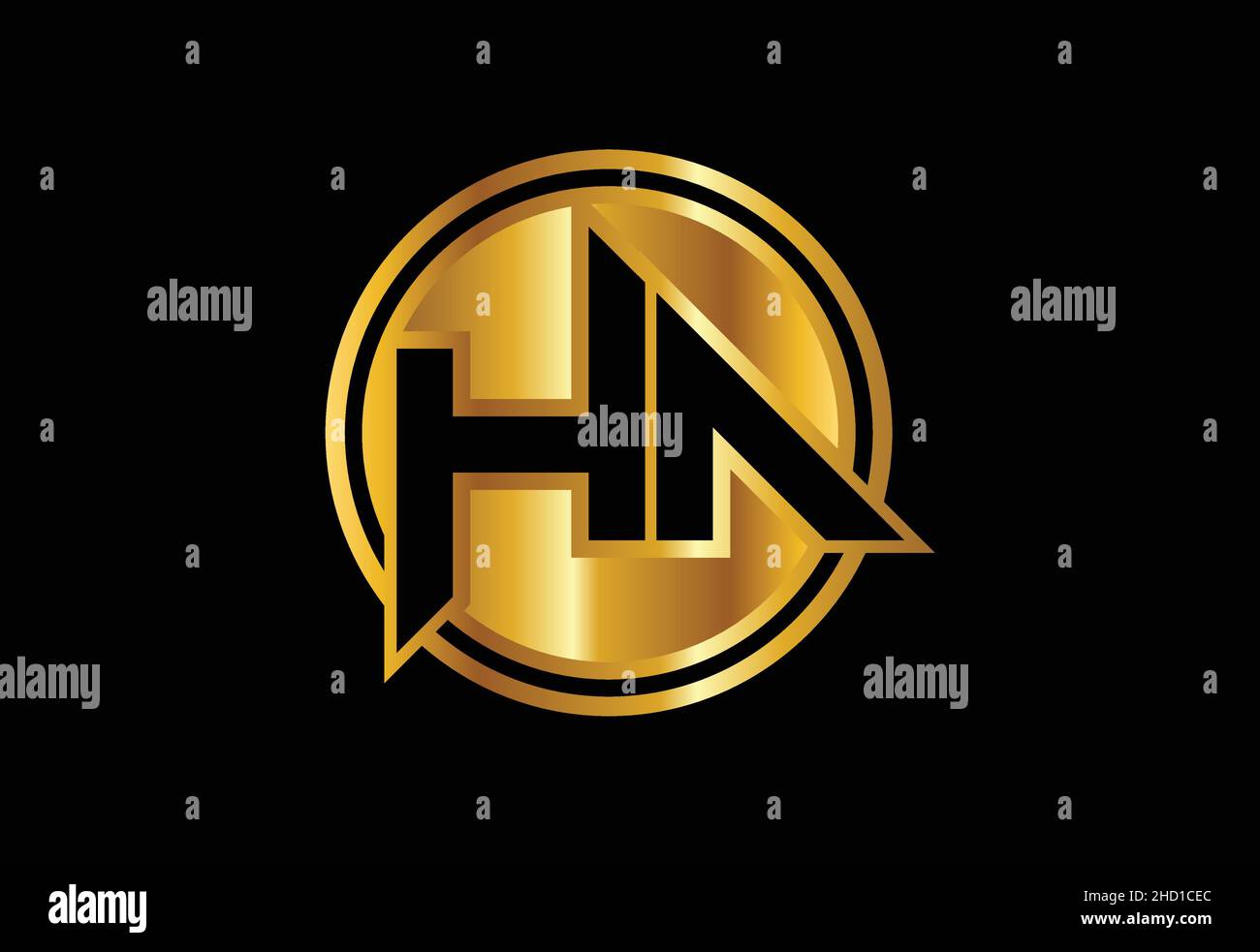 Initial Letter H A Logo Design Vector. Graphic Alphabet Symbol For ...