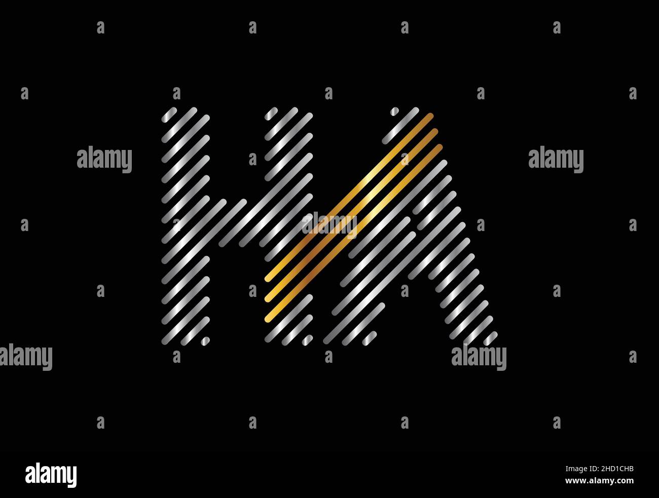 Initial Letter H A Logo Design Vector. Graphic Alphabet Symbol For ...