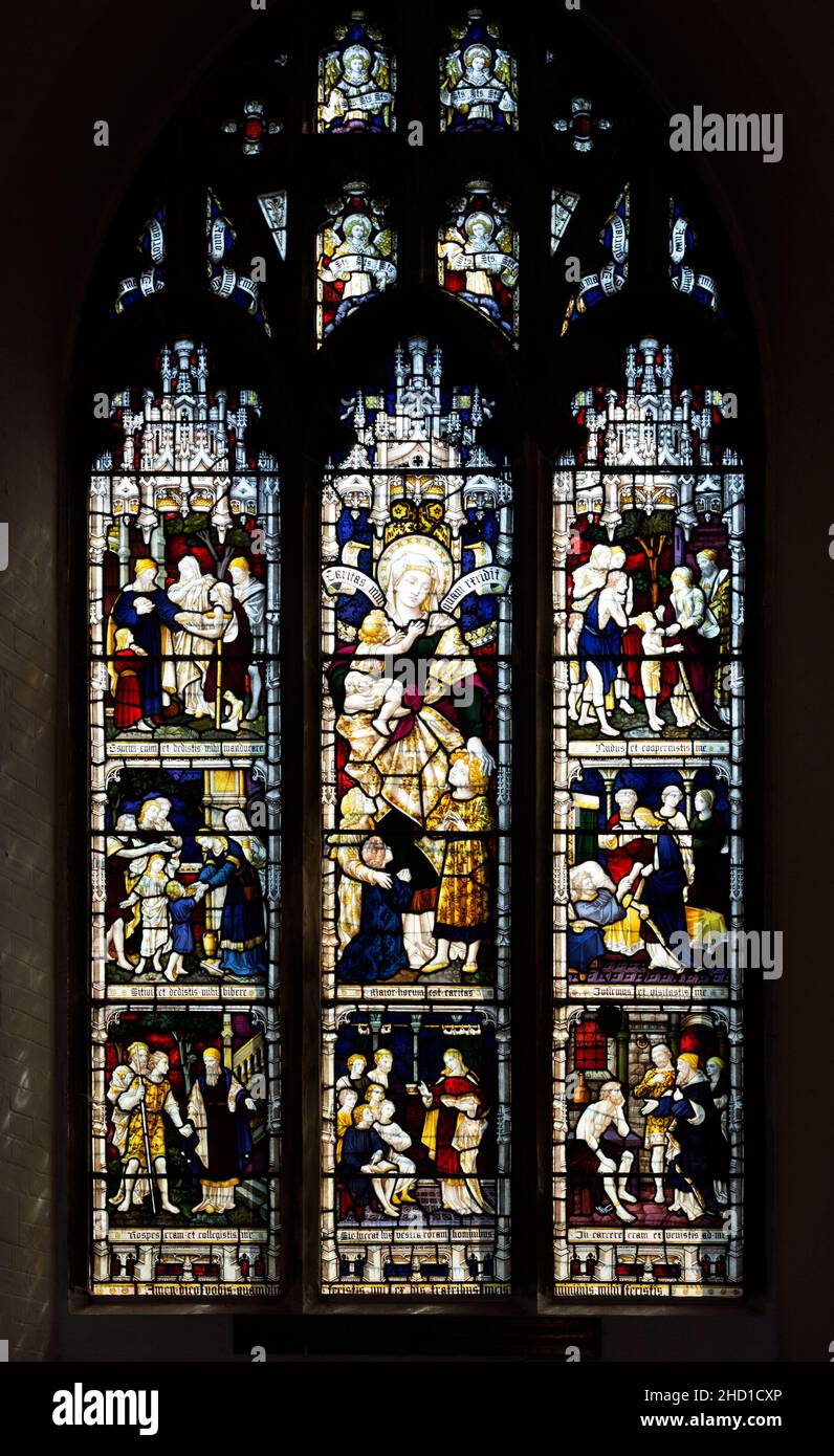 Stained glass window 'Acts of Mercy', c 1901, Clayton and Bell ...