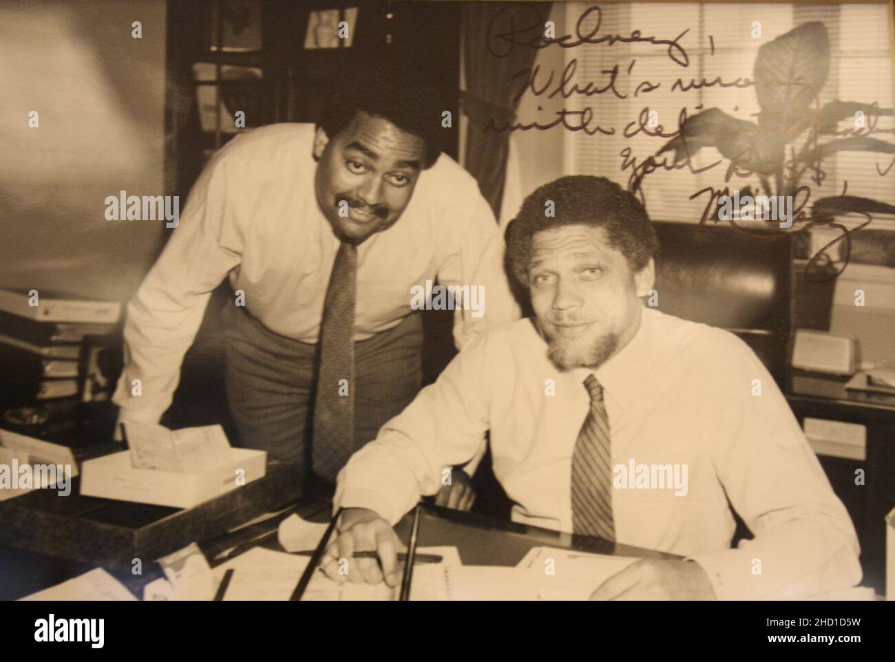 Rodney Ellis and Mickey Leland Stock Photo - Alamy