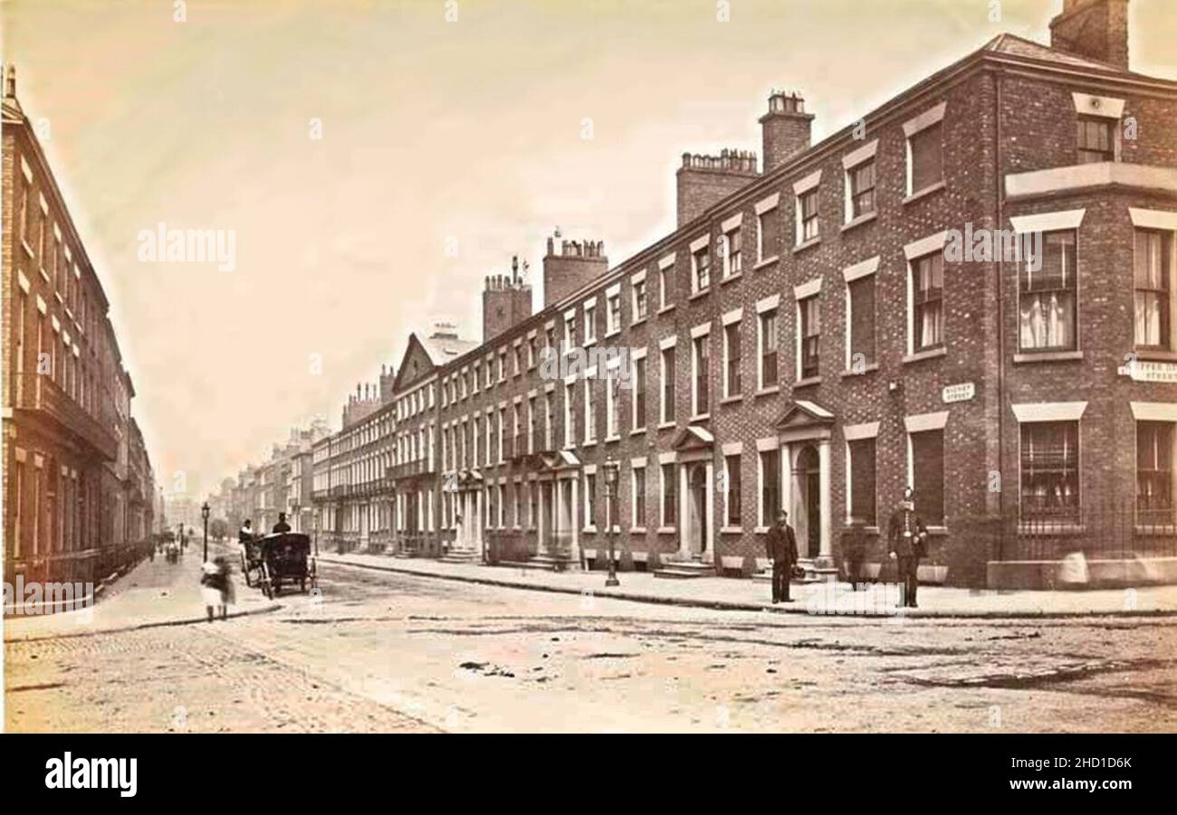 Rodney Street c1885 Stock Photo - Alamy