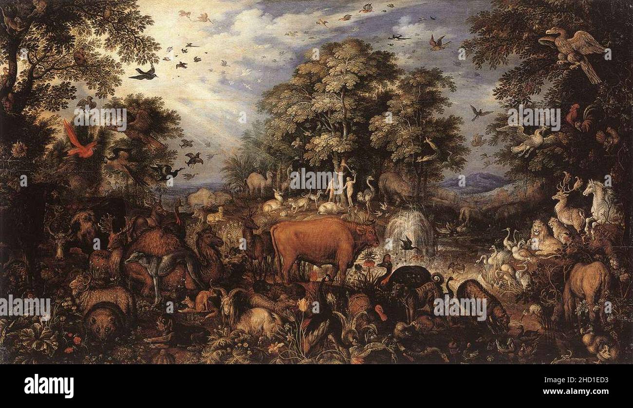 Roelant Savery - The Paradise Stock Photo - Alamy