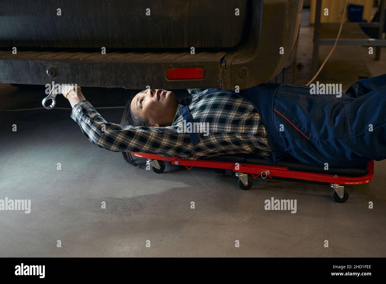 Woman laying down car hi-res stock photography and images - Alamy