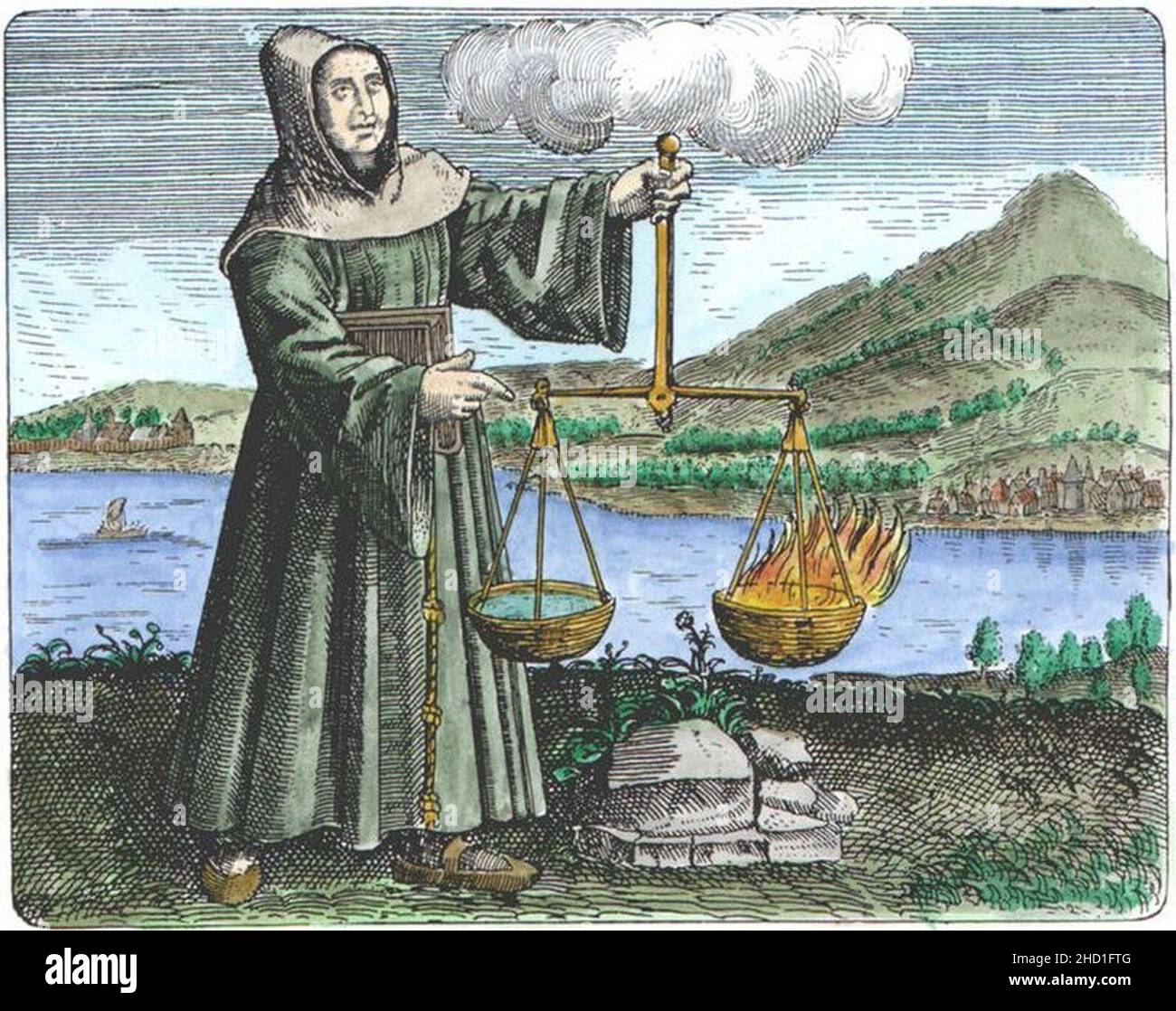 Roger Bacon by Michael Maier Stock Photo - Alamy