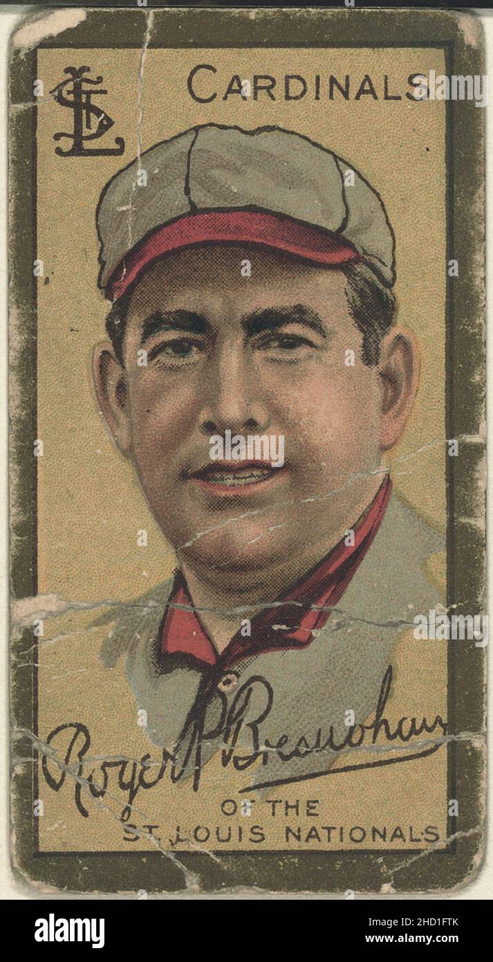 Roger Bresnahan, St. Louis Cardinals, baseball card portrait Stock ...