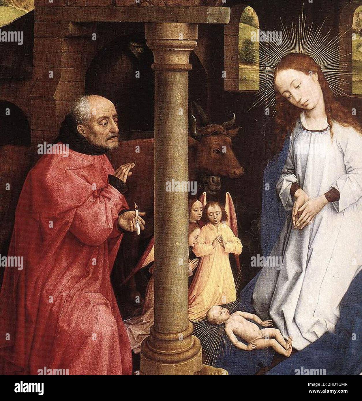 Rogier van der Weyden - Pierre Bladelin Triptych (detail Stock Photo - Alamy