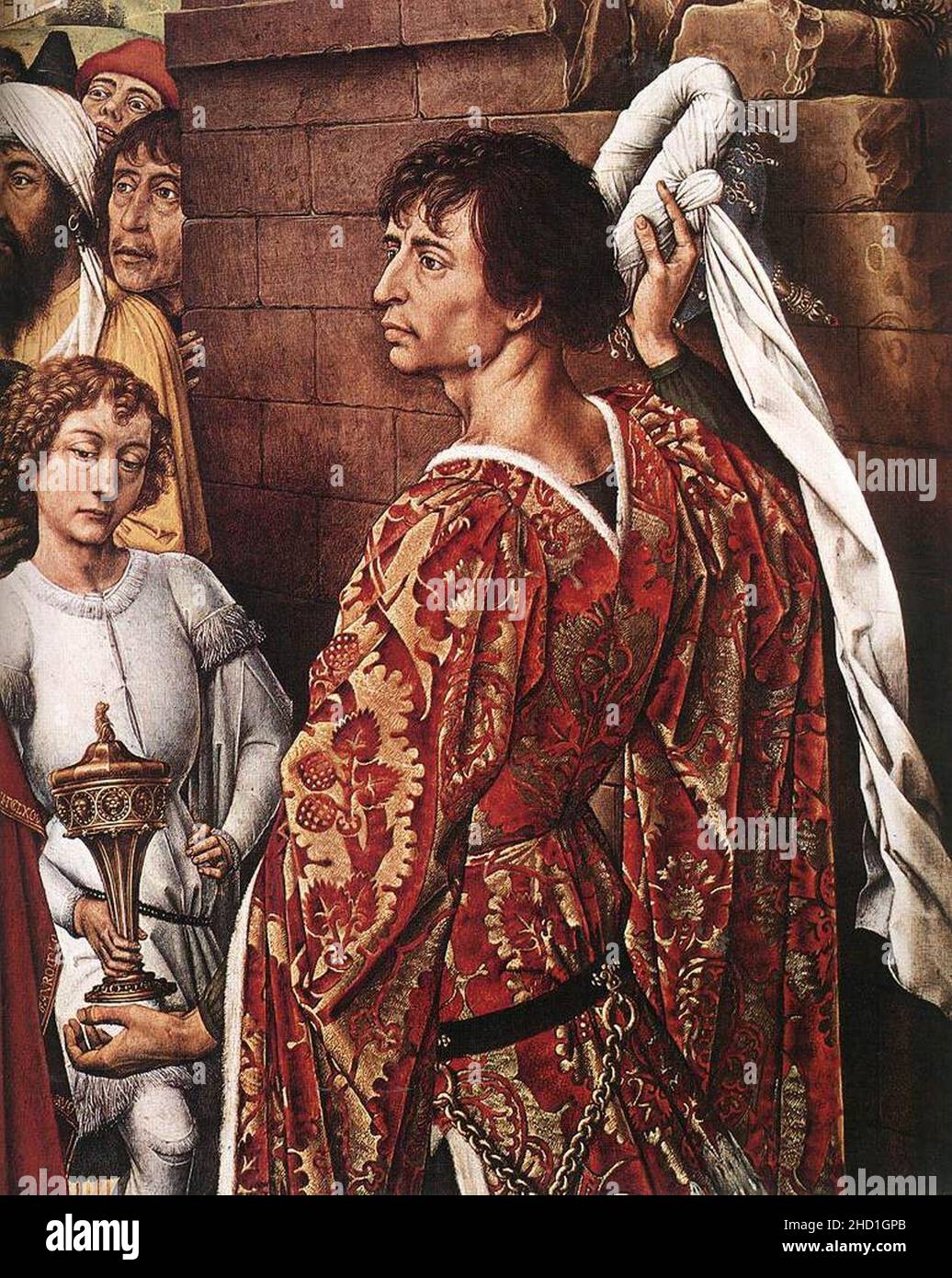 Rogier van der Weyden - St Columba Altarpiece (detail Stock Photo - Alamy