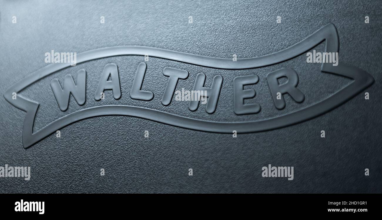 31 December 2021, Baden-Wuerttemberg, Rottweil: The logo of the Ulm ...