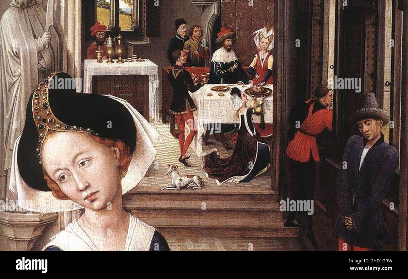 Rogier van der Weyden - St John Altarpiece (detail Stock Photo - Alamy