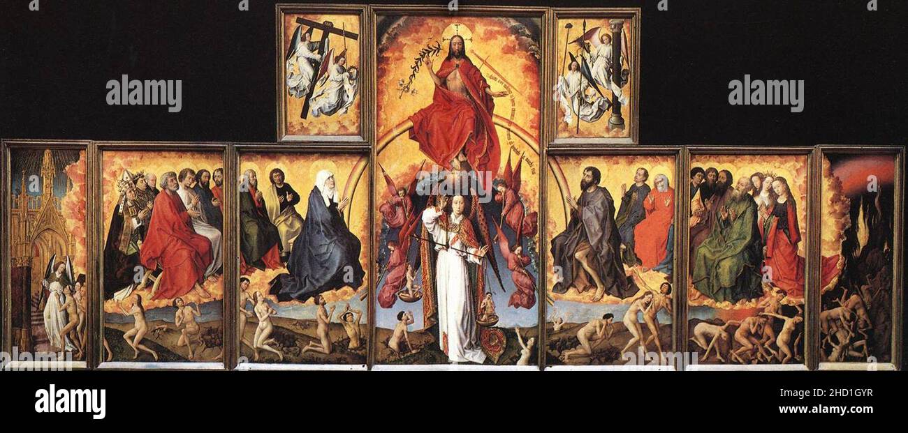 Rogier van der Weyden - The Last Judgment Polyptych Stock Photo - Alamy