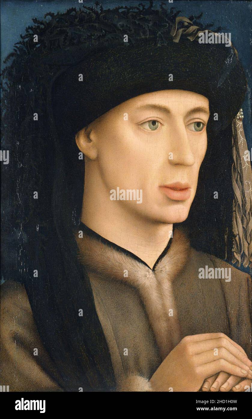 Rogier van der Weyden (follower of) - Portrait of a Man Stock Photo - Alamy