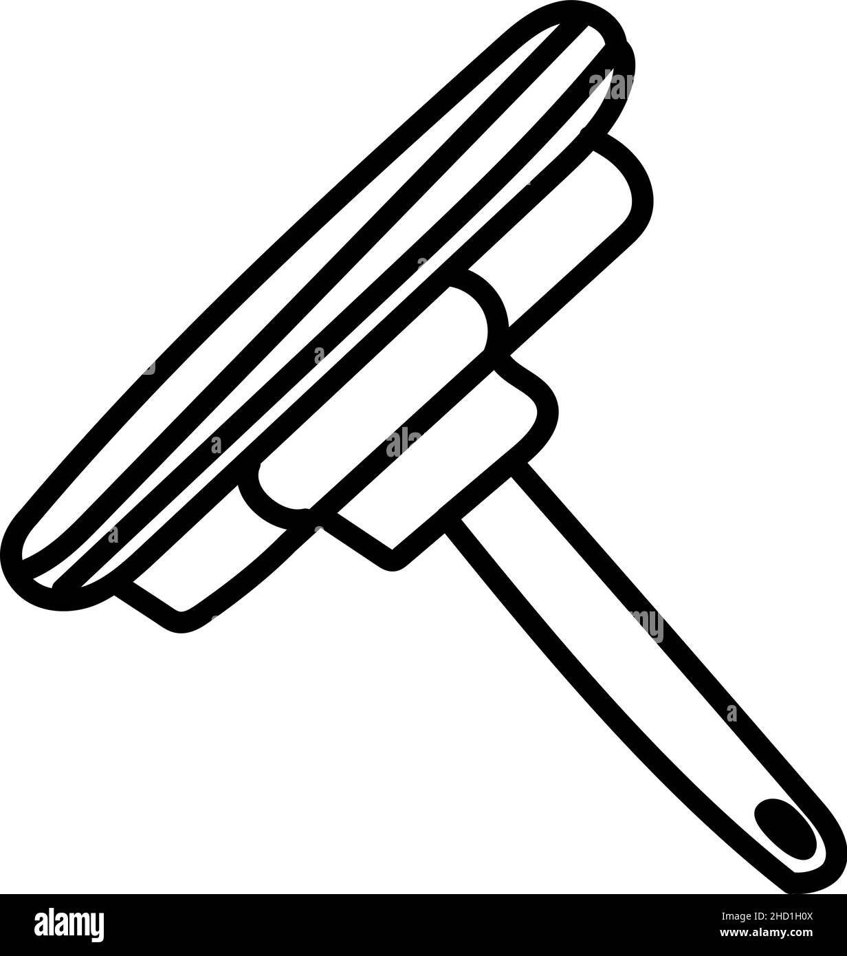 window wiper cartoon outline doodle style vector item Stock Vector ...