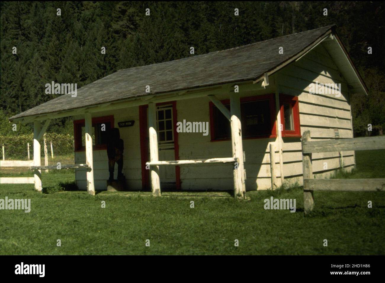 Rogue River Ranch Tackhouse Stock Photo - Alamy