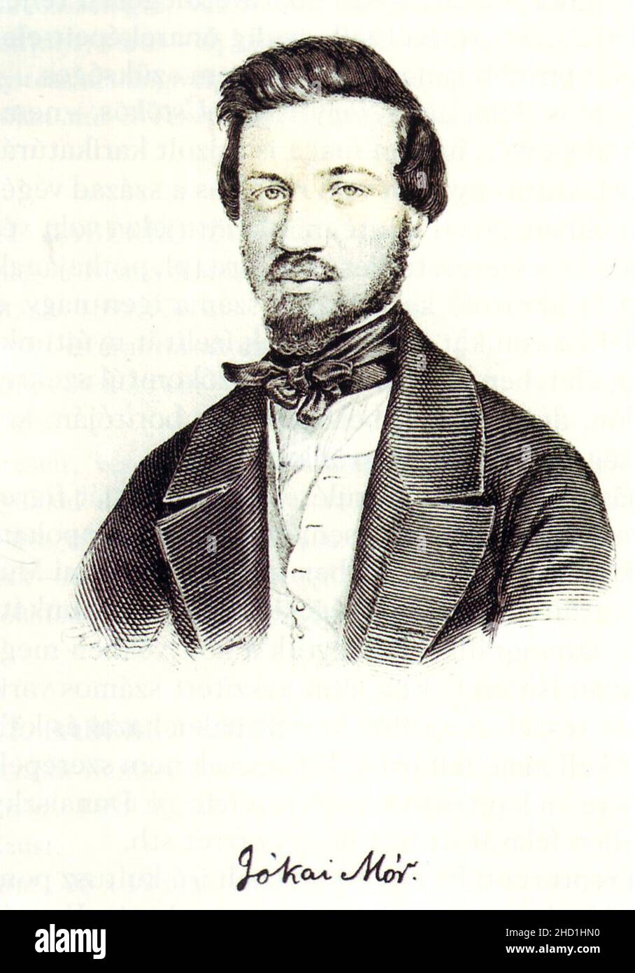 Rohn Portrait of Mór Jókai Stock Photo - Alamy