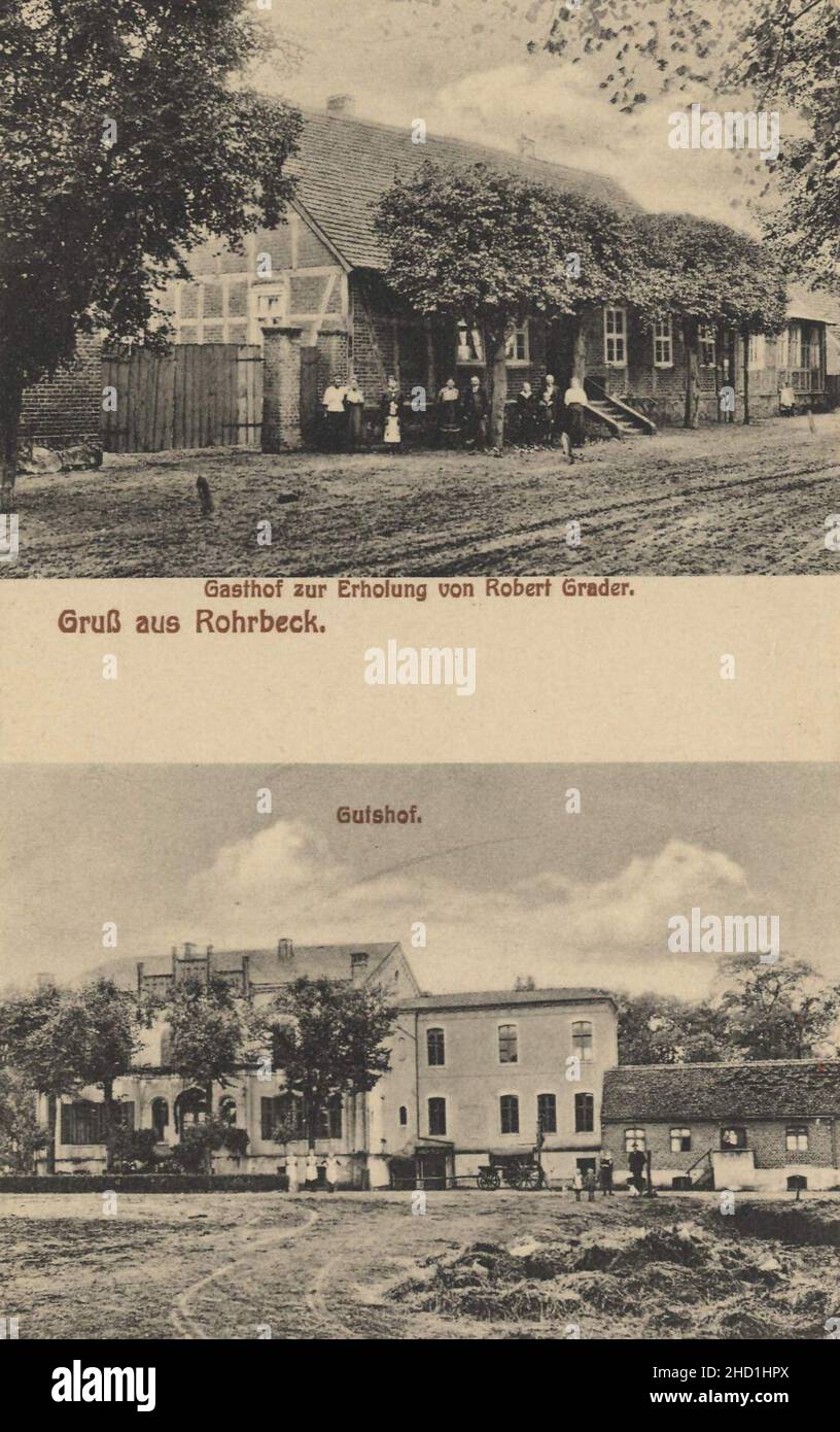 Rohrbeck, Ostbrandenburg - Gasthof Zur Erholung von Robert Grader ...