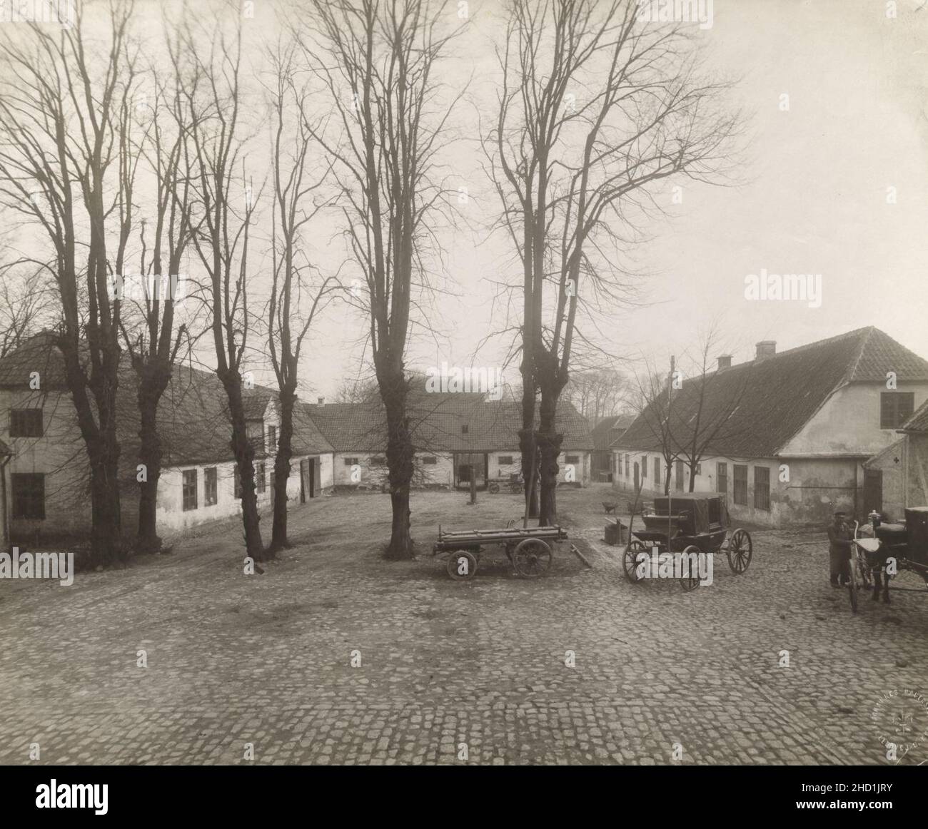 Rolighed farm buildings by Johannes Hauerslev Stock Photo - Alamy
